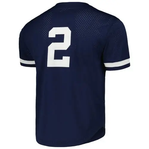 Mitchell & Ness Derek Jeter New York Yankees Cooperstown Collection Mesh Batting Practice Button-up Jersey