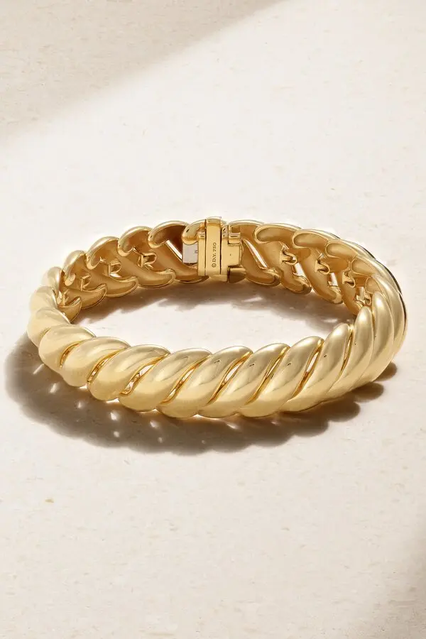 David Yurman Sculpted Cable 18-karat Bracelet - Gold