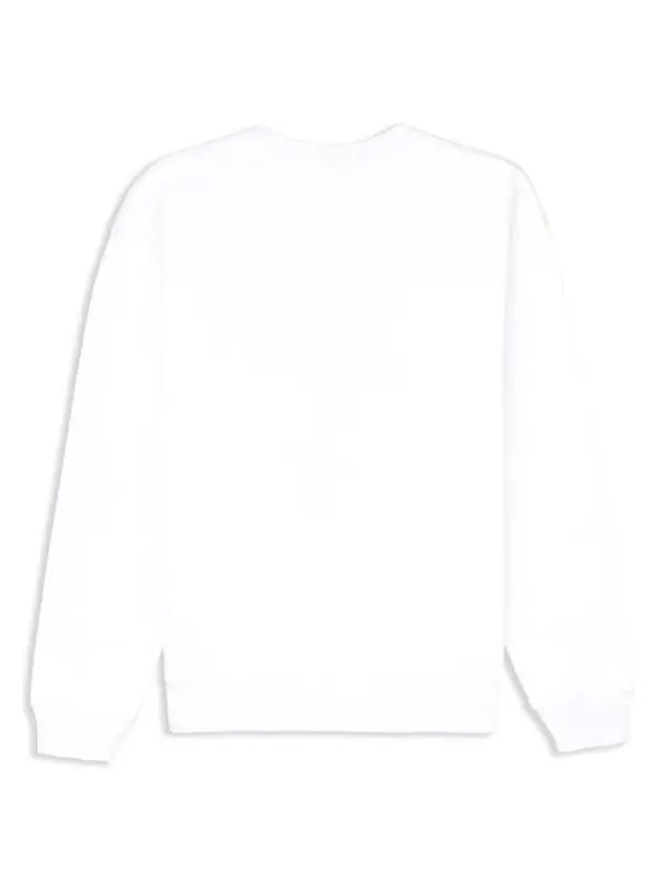トレーナー/スウェット sporty&rich Diana Crewneck Sporty & Rich Diana Crewneck Sweatshirt - White | Editorialist