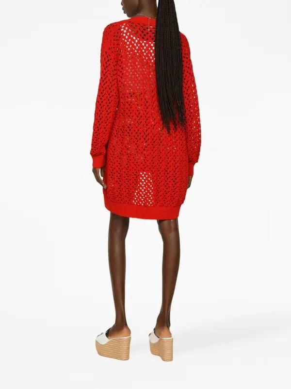 Dolce & Gabbana Open-knit Cotton Cardigan
