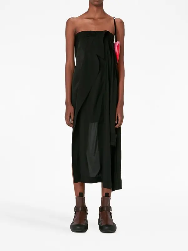 JW Anderson Deconstructed Strapless Minidress