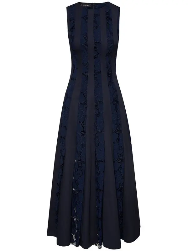 chinese dress ladies Oscar de la Renta Floral Guipure Lace Dress  Runway Catalog