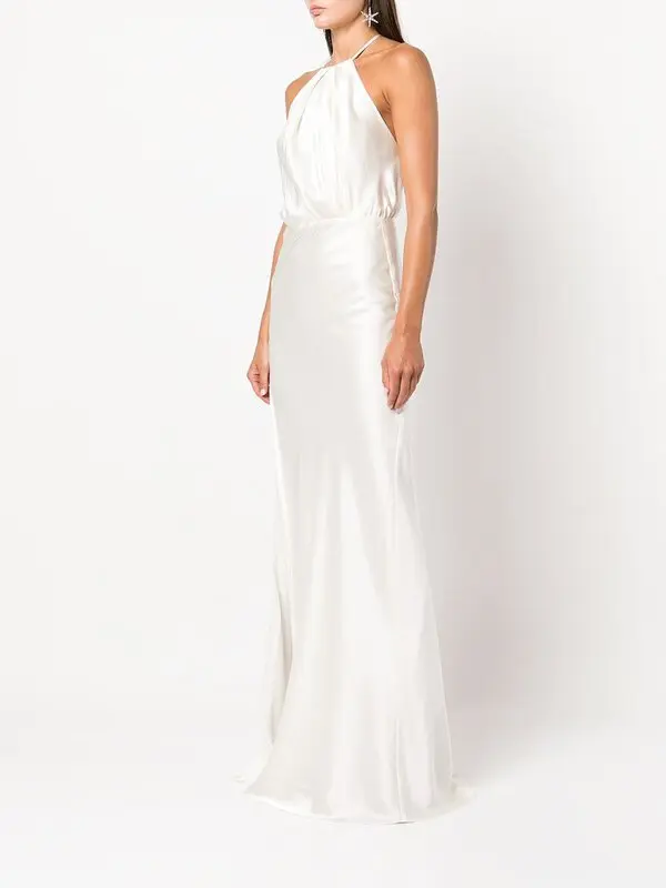 Michelle Mason Pleated-detail Gown