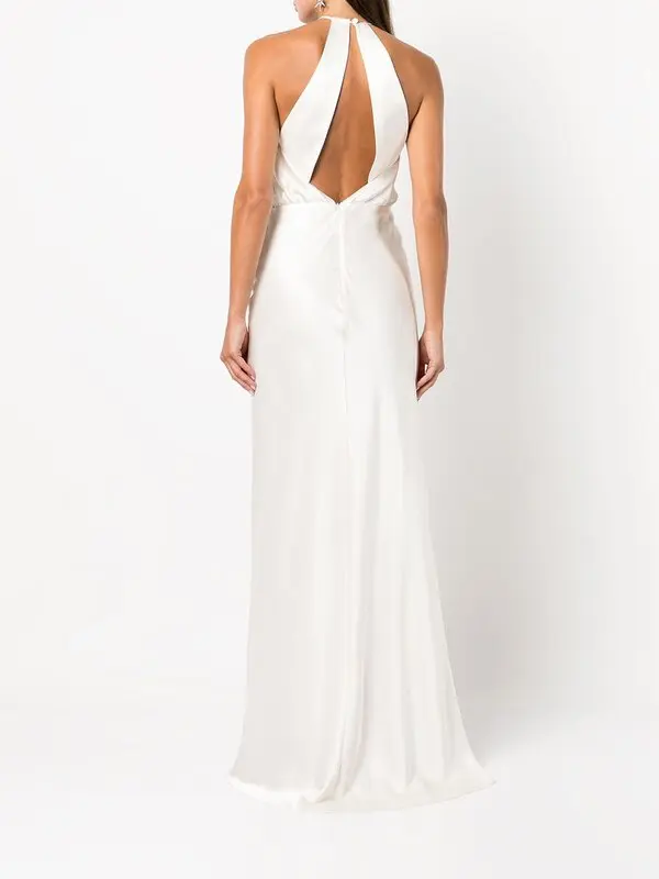 Michelle Mason Pleated-detail Gown