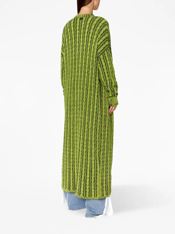 DIESEL® M-panagia Cable-knit Chenille Maxi Cardigan