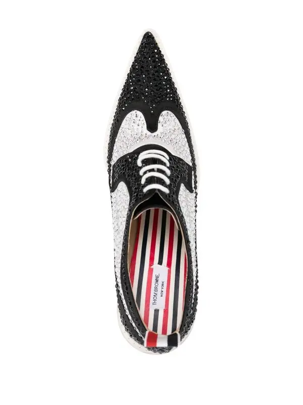 Thom Browne Crystal-embellished Derby Shoes