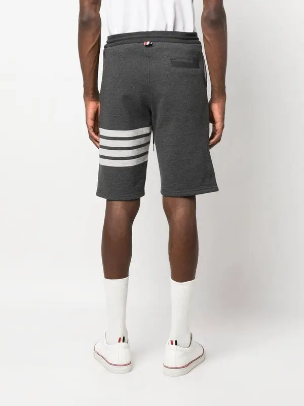 Thom Browne Stripe-detail Track Shorts - Grey