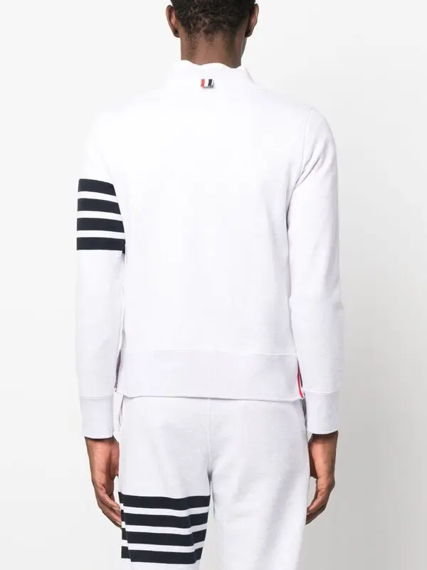 Thom Browne 4-bar Cotton Jumper - White