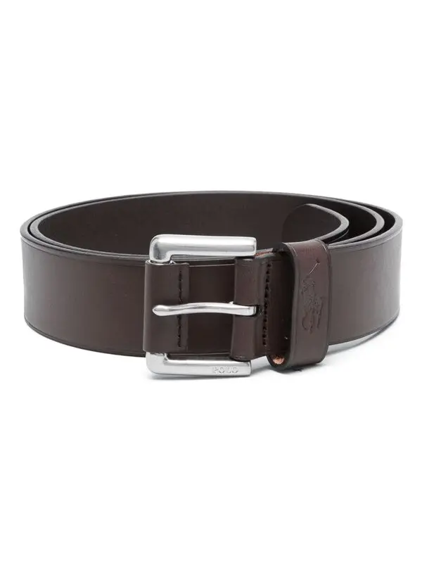 Polo Ralph Lauren Buckled Leather Belt - Brown
