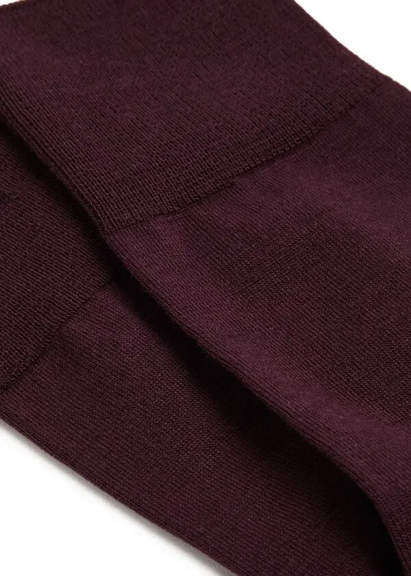 Falke Airport Wool-blend Socks - Burgundy