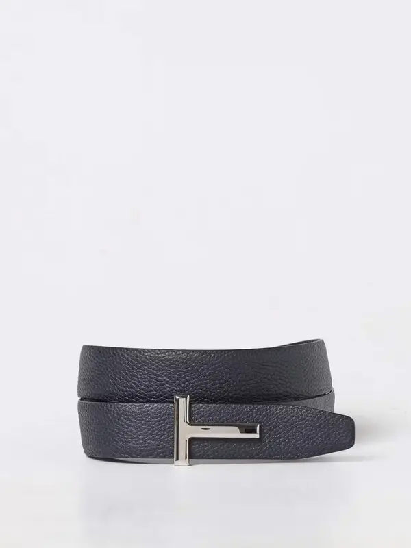 TOM FORD Leather Belt - Blue