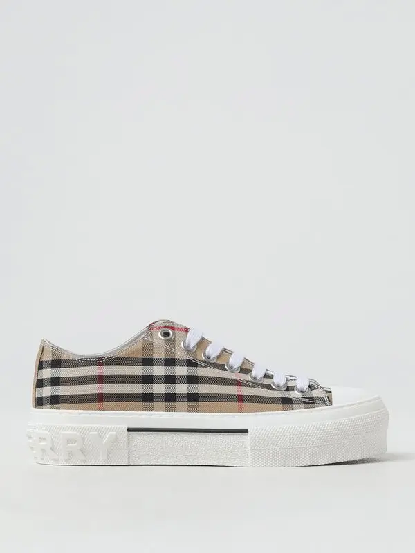 Burberry Vintage Check Platform Sneakers - Beige