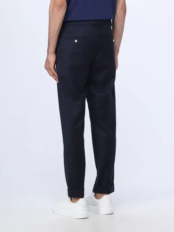 Balmain Wool Twill Pants - Black