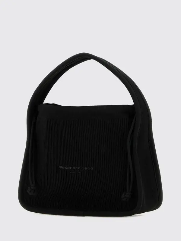 Alexander Wang Ribbed Drawstring Handbag - Black