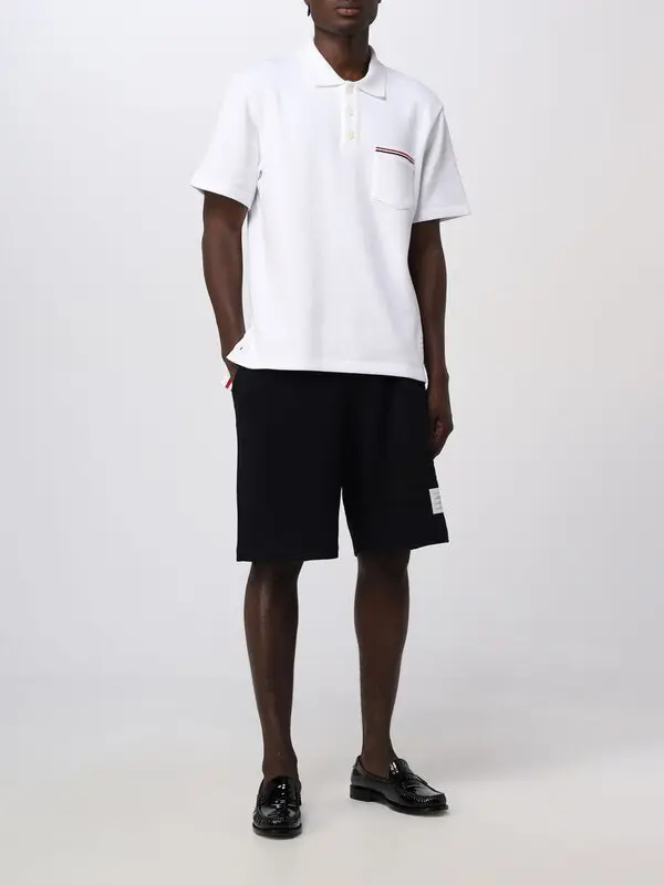 Thom Browne Polo Shirt In Cotton - White