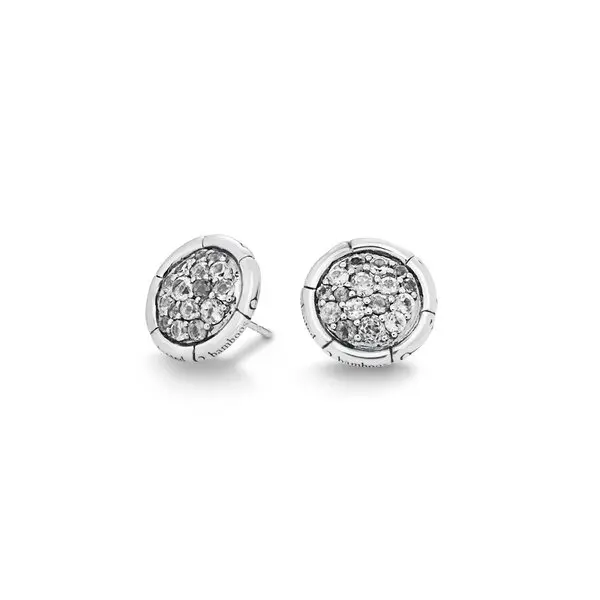 John Hardy Stud Earring With White - Topaz