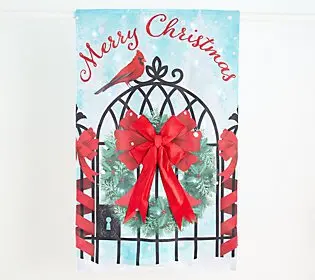 EVERGREEN 20' X 32' Illuminated Christmas Applique Flag By - One-color