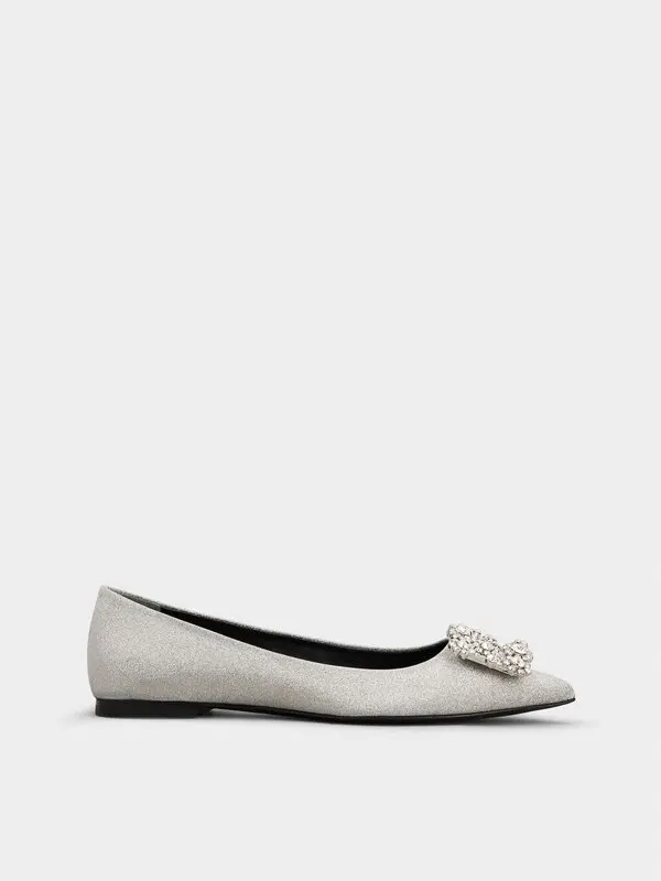 ROGER VIVIER Efflorescence Glitter Ballerinas