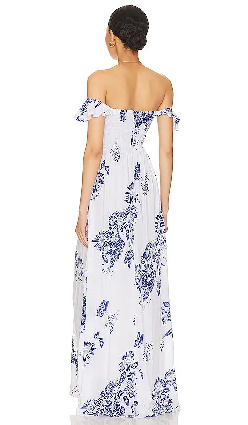 chinese dress ladies Hollie Maxi Dress | Hawaiian Apparel & Beachwear | Aqua Lavender Ombre | One Size main image 1
