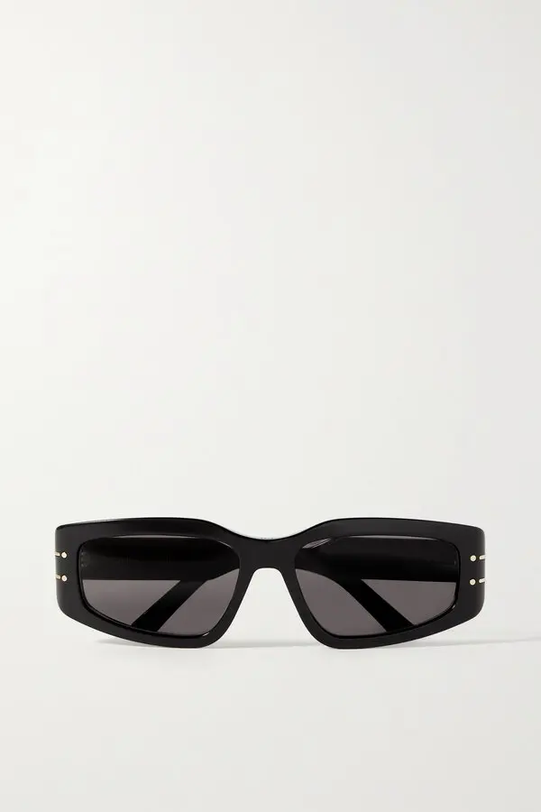 Dior Diorsignature S9u Rectangular Sunglasses - Black