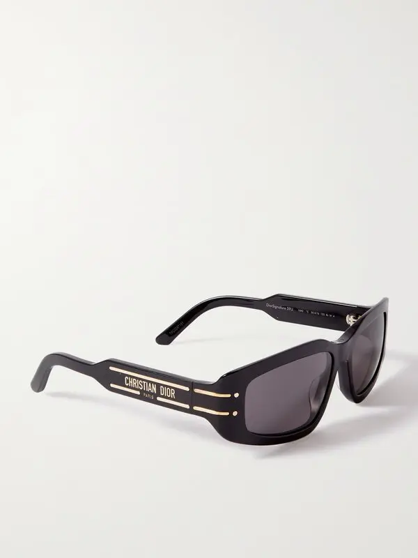 Dior Diorsignature S9u Rectangular Sunglasses - Black
