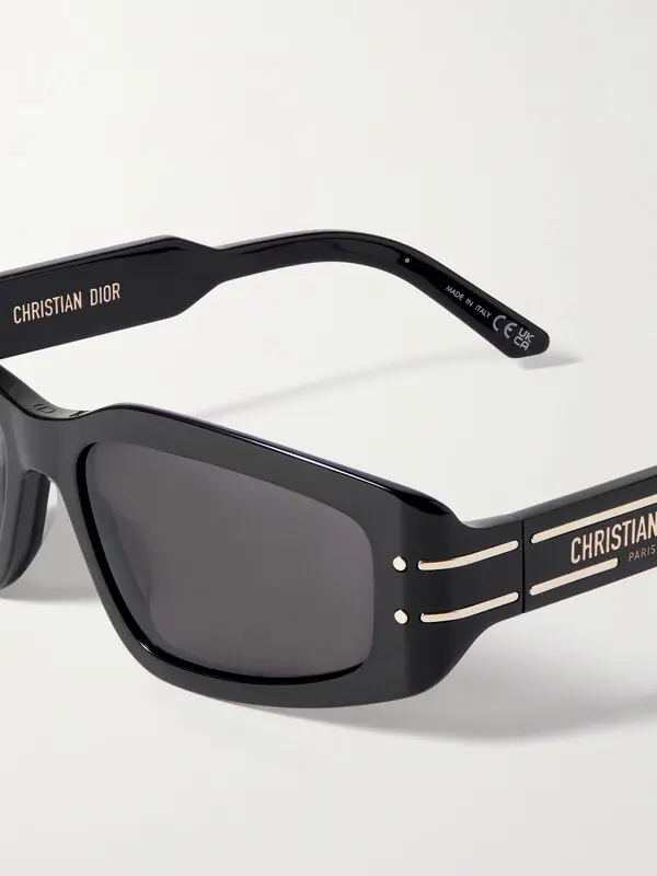 Dior Diorsignature S9u Rectangular Sunglasses - Black