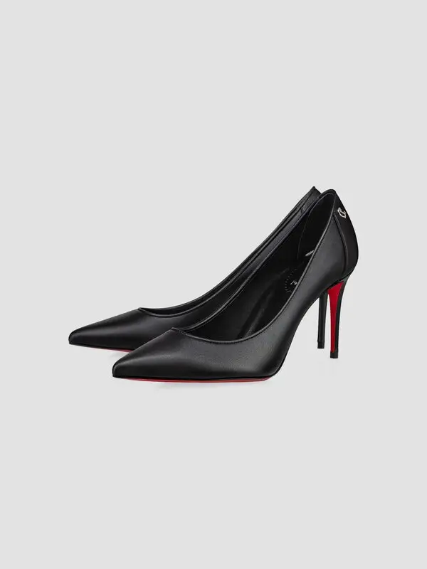 CHRISTIAN LOUBOUTIN Sporty Kate 85mm Leather Pumps - Black