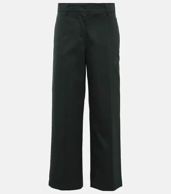 Max Mara Cotton Straight Leg Trousers