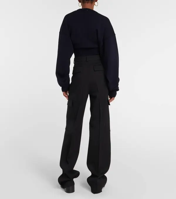 Sportmax Pomez Cropped Wool Sweater