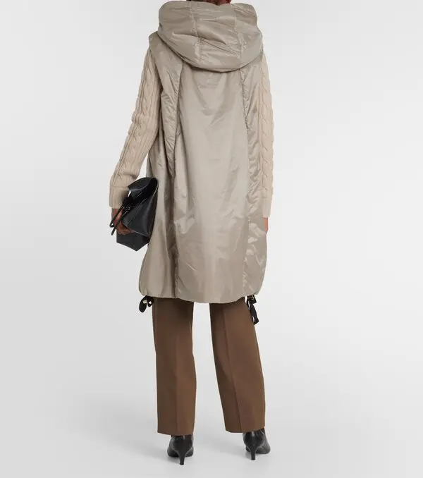 Max Mara Padded Technical Vest - Silver
