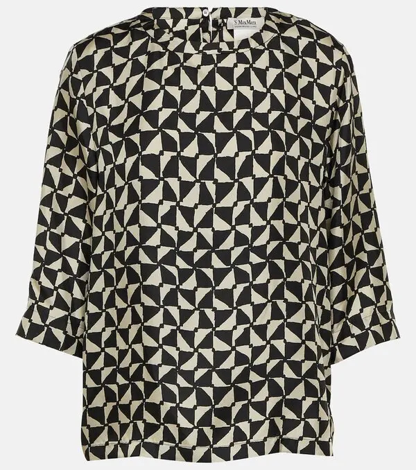 Max Mara Relais Silk Blouse - Multicoloured