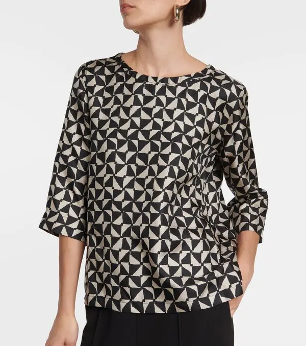 Max Mara Relais Silk Blouse - Multicoloured