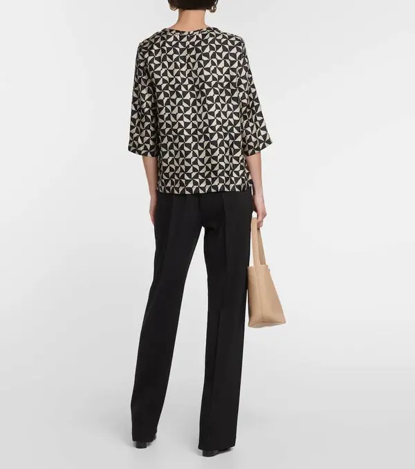 Max Mara Relais Silk Blouse - Multicoloured