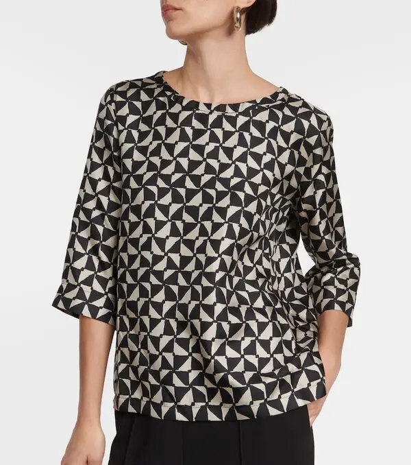 Max Mara Relais Silk Blouse - Multicoloured
