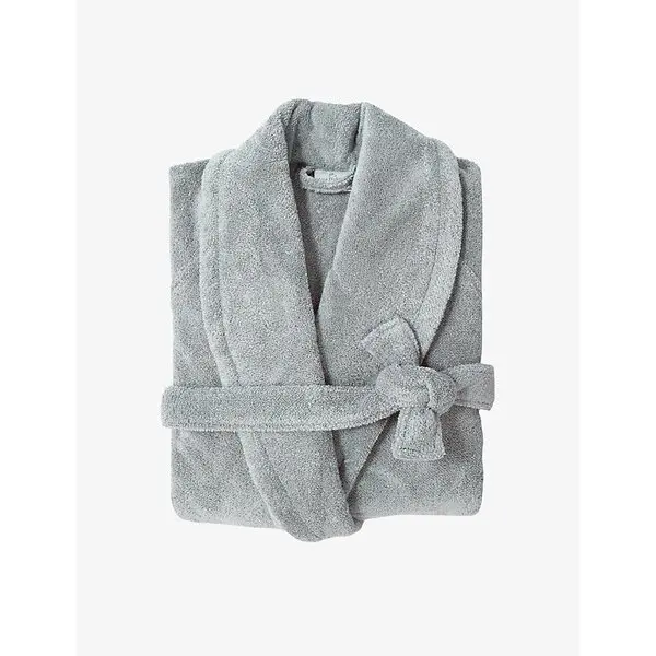 YVES DELORME Toile Small Terry Bath Robe - Platine