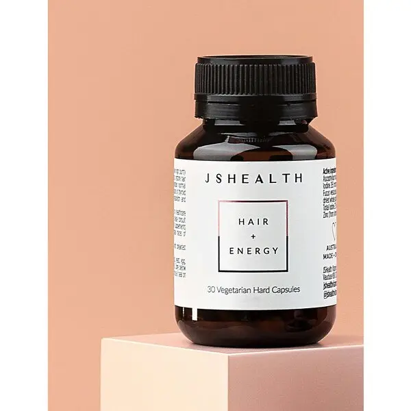 JSHEALTH VITAMINS Hair + Energy Supplements 30 Capsules