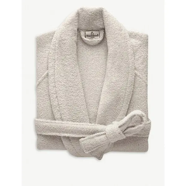 YVES DELORME Etoile Cotton-blend Robe - Pierre