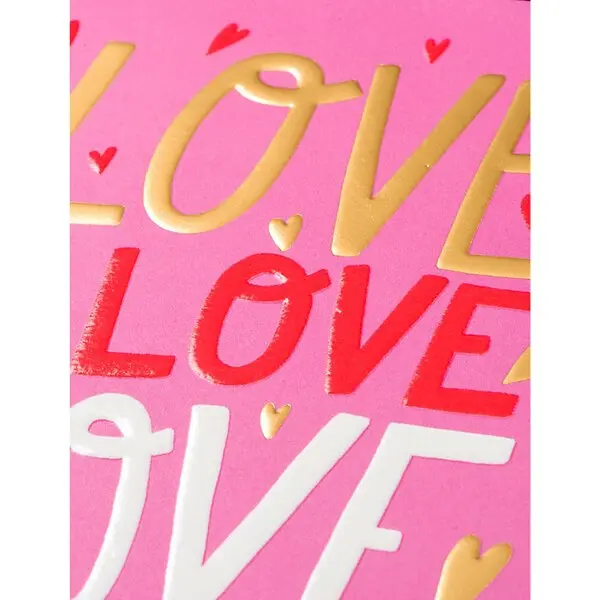 LAGOM Love Love Love Greetings Card 10.9cm X 15.5cm