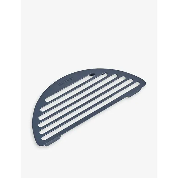 OUR PLACE Logo-engraved Ceramic-coated Aluminium Fry Deck - Blue