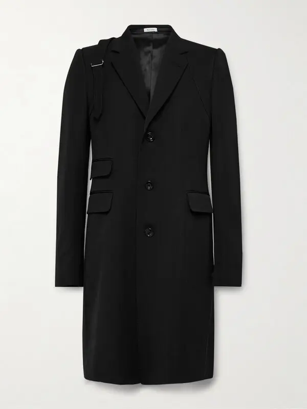 Alexander McQueen Slim-fit Wool-twill Trench Coat