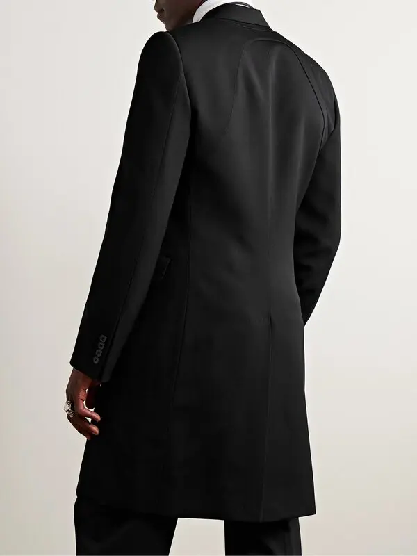 Alexander McQueen Slim-fit Wool-twill Trench Coat