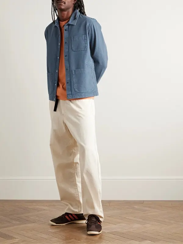 Folk Assembly Cotton-twill Overshirt - Blue