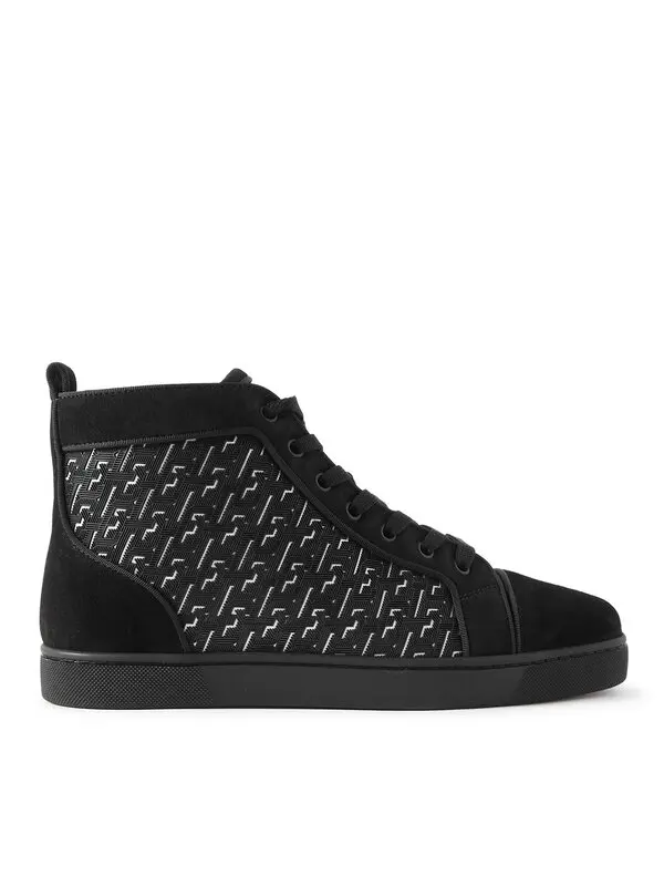 Christian Louboutin Louis Orlato Rubber-Trimmed Coated  display picture 2