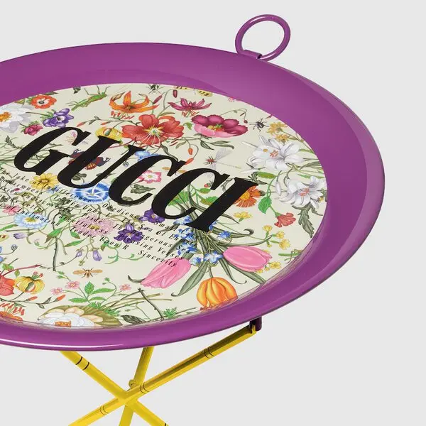 Gucci Flora Print Metal Folding Tray