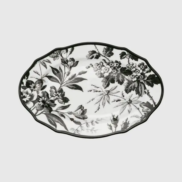 Gucci Herbarium Hors D'oeuvre Plate - Black