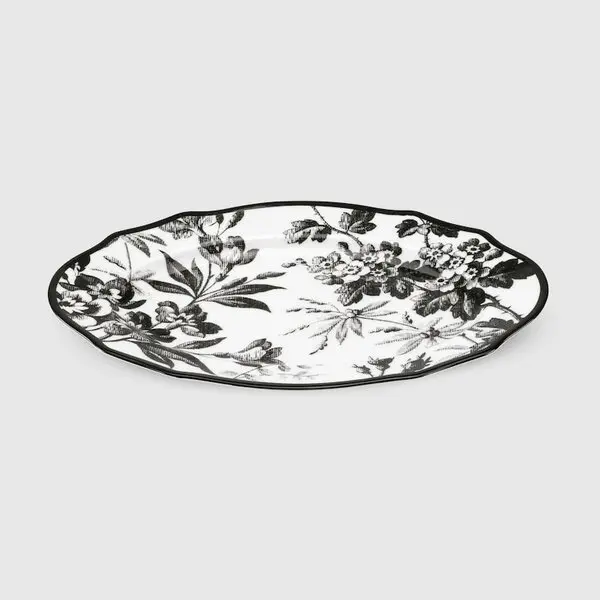 Gucci Herbarium Hors D'oeuvre Plate - Black