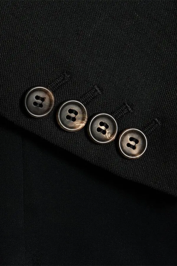 Brunello Cucinelli Bead-embellished Twill Blazer - Black