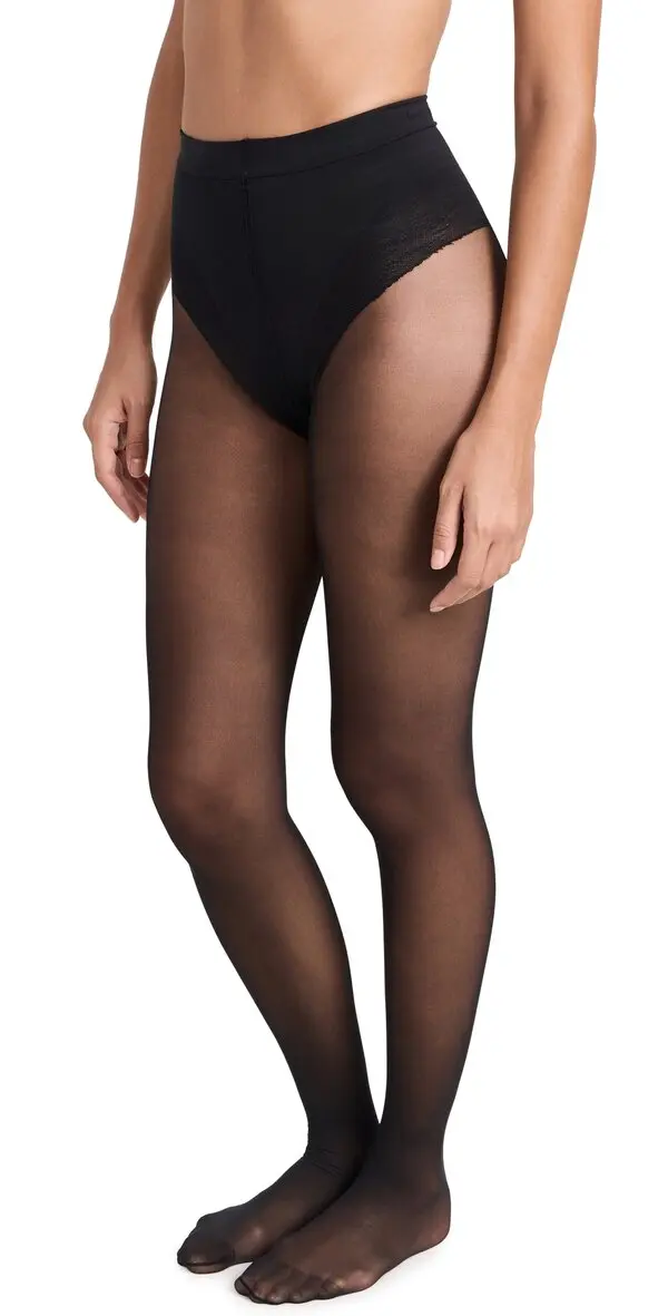 Wolford Tummy Control Top Tights - Black