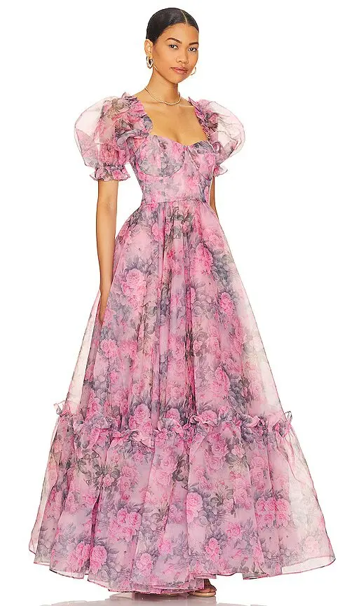 revolve selkie pink dress Selkie The Upper East Dress in Rose Print