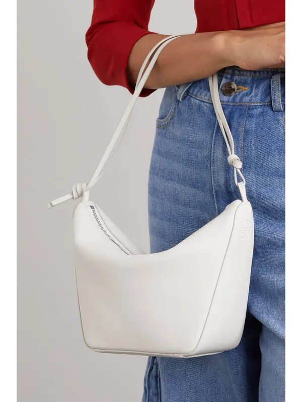 Loewe Hammock Mini Leather Bag - White